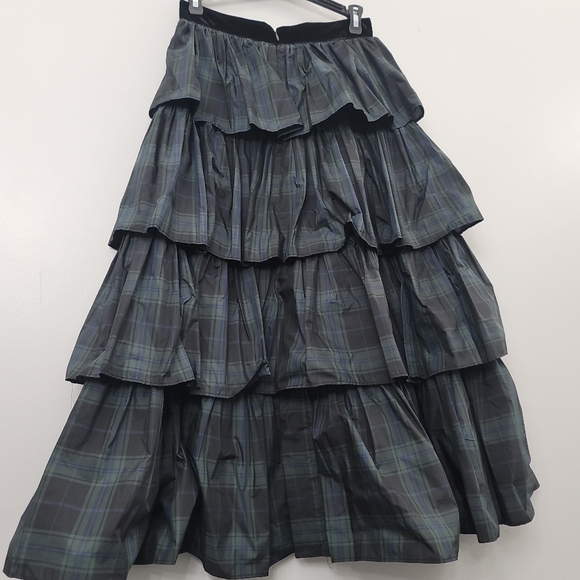 ANTONIO MELANI | Skirts | Antonio Melani Plaid Print Tiered Ruffle ...